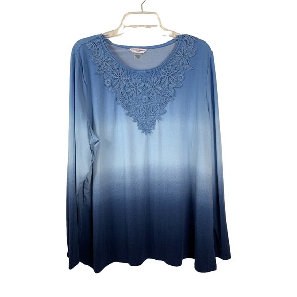 Allison Daley | Tops | Allison Daley Womens Sky Blue Blouse | Poshmark